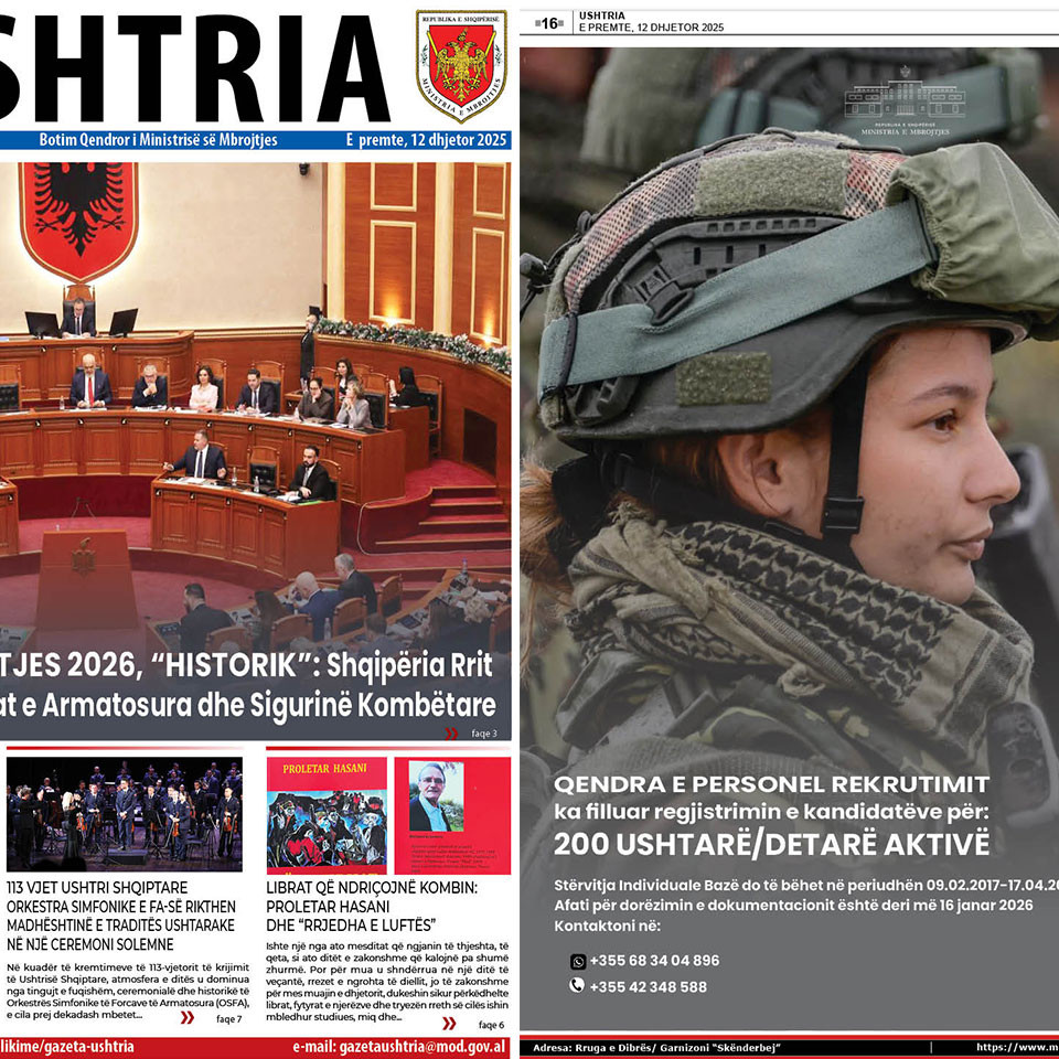 Gazeta Ushtria 12 dhjetor 2025