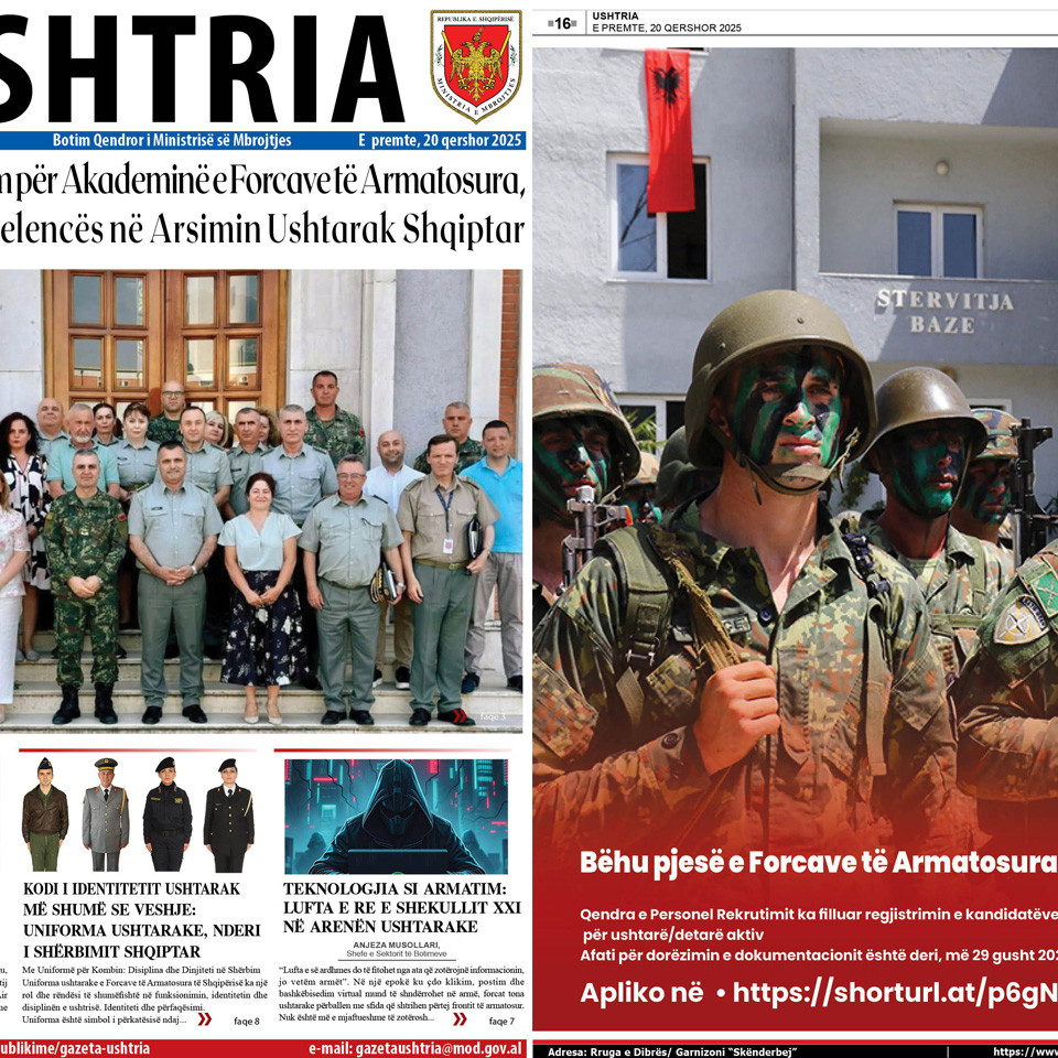 Gazeta Ushtria 20 qershor 2025