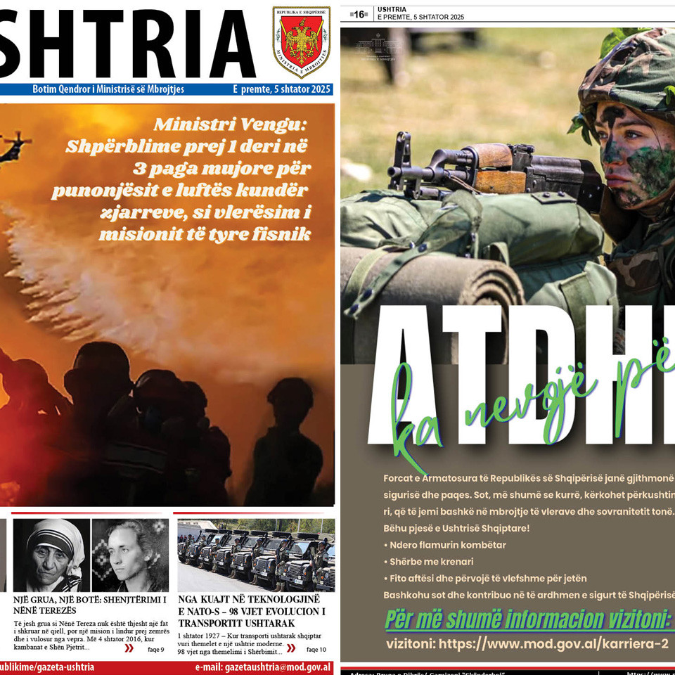 Gazeta Ushtria 05 shtator 2025