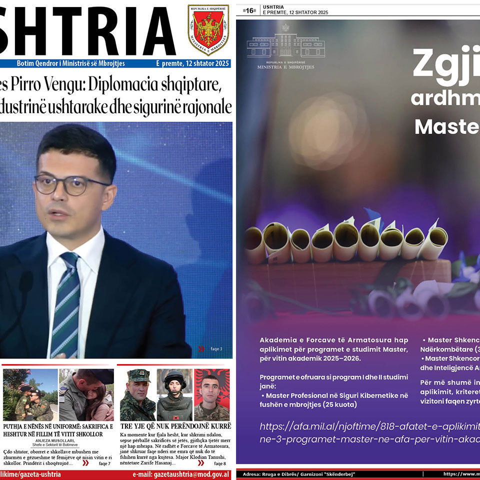 Gazeta Ushtria 12 shtator 2025