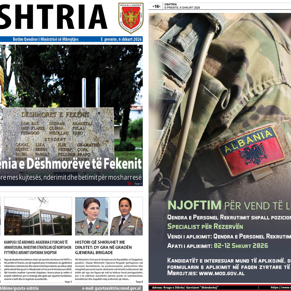 Gazeta Ushtria 06 shkurt 2026
